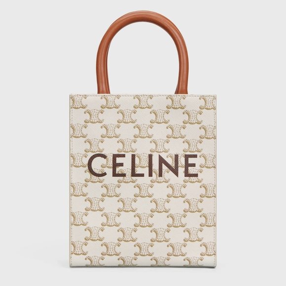 Celine | Bags | Celine Mini Vertical Cabas In Triomphe Canvas And ...